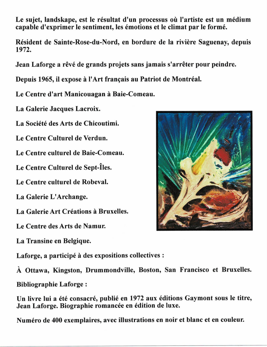 LAFORGE JEAN 1911-2006 – Galerie 1001