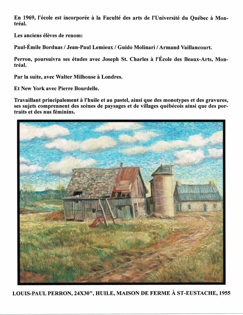 PERRON LOUIS-PAUL 1919-2004 (ÉBAM / MN / MOUVEMENTISME) – Galerie 1001