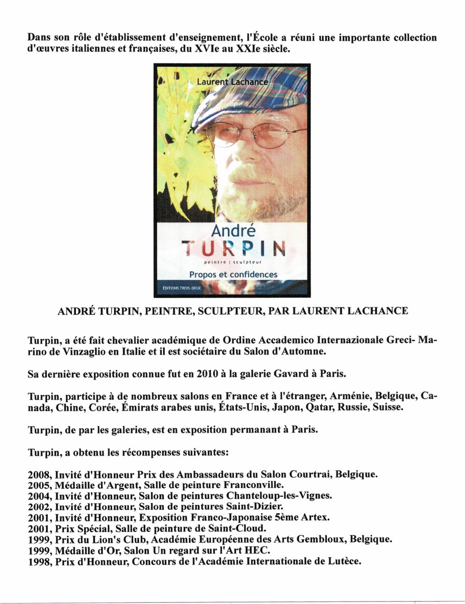 TURPIN ANDRÉ, 1939-2017 (ÉBAP / ARR) – Galerie 1001